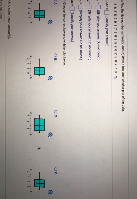 Solved )Find the five-number summary, and (b) draw a | Chegg.com
