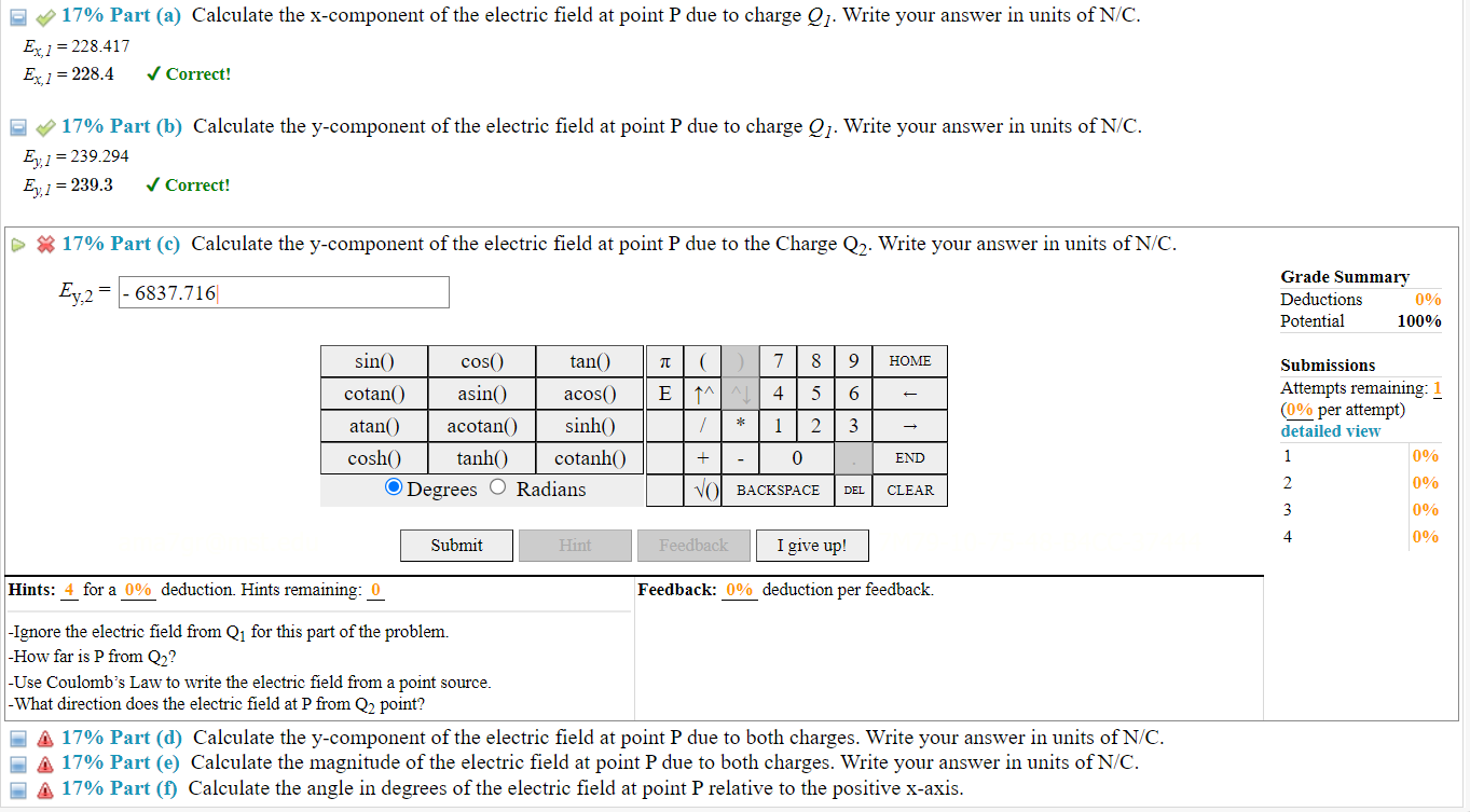 Solved (11\%) Problem 5: A positive charge of magnitude | Chegg.com