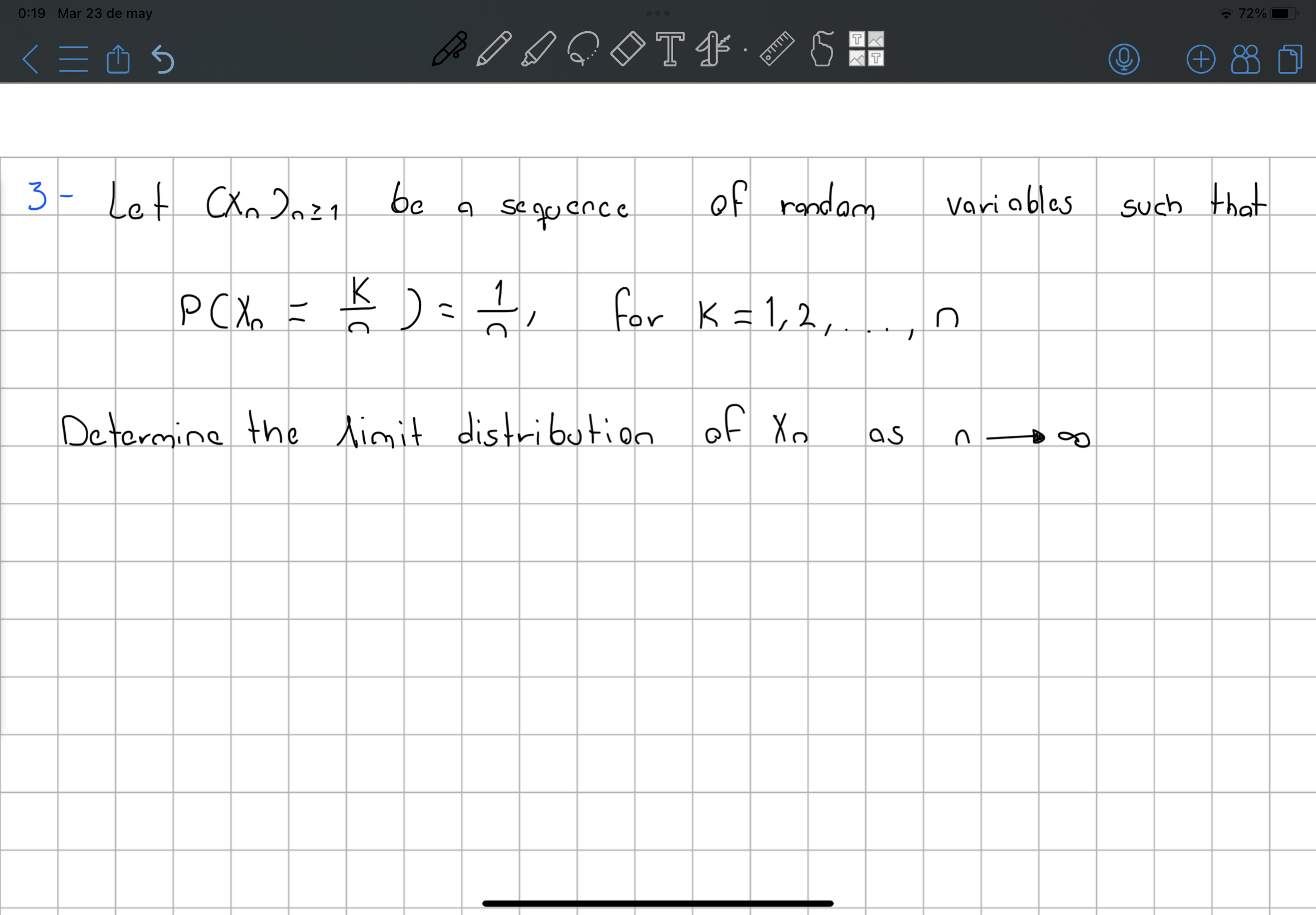 Solved 3- Let (xn)n≥1 be a sequerce of rondam variables such | Chegg.com