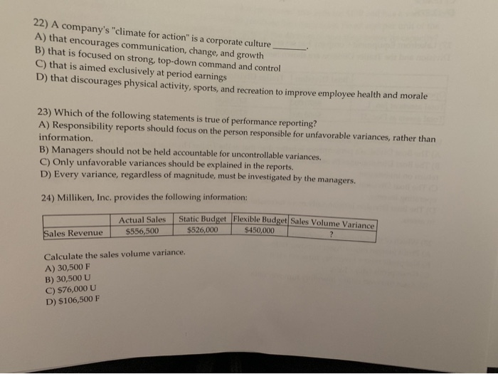 Solved 19) The performance evaluation system provide the | Chegg.com
