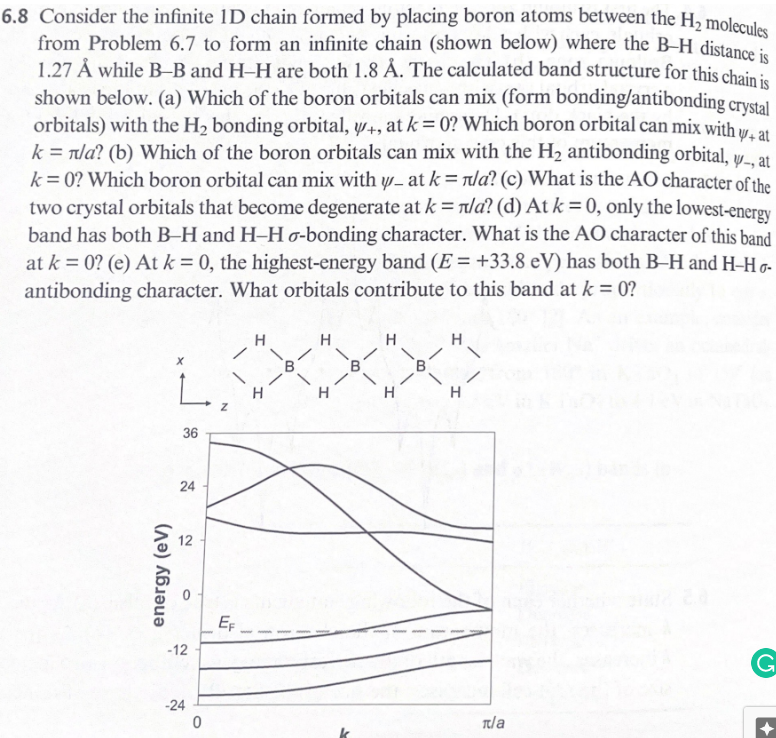 Solved 5.8 Consider the infinite 1D chain formed by placing | Chegg.com