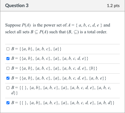 Solved Suppose P(A) is the power set of A={a,b,c,d,e} and | Chegg.com
