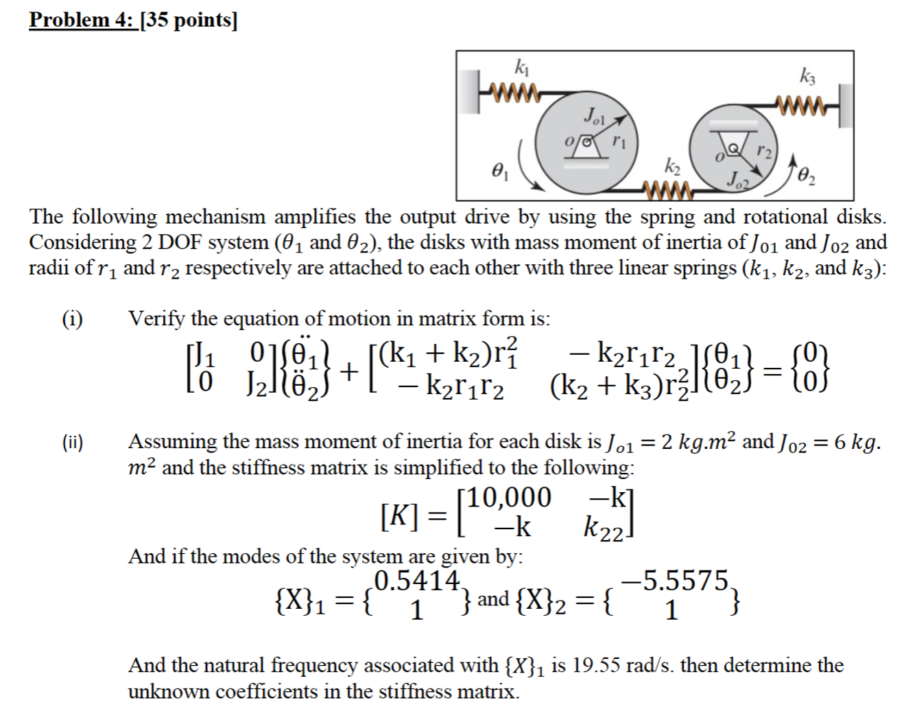 Solved Problem 4: [35 ﻿points]The following mechanism | Chegg.com