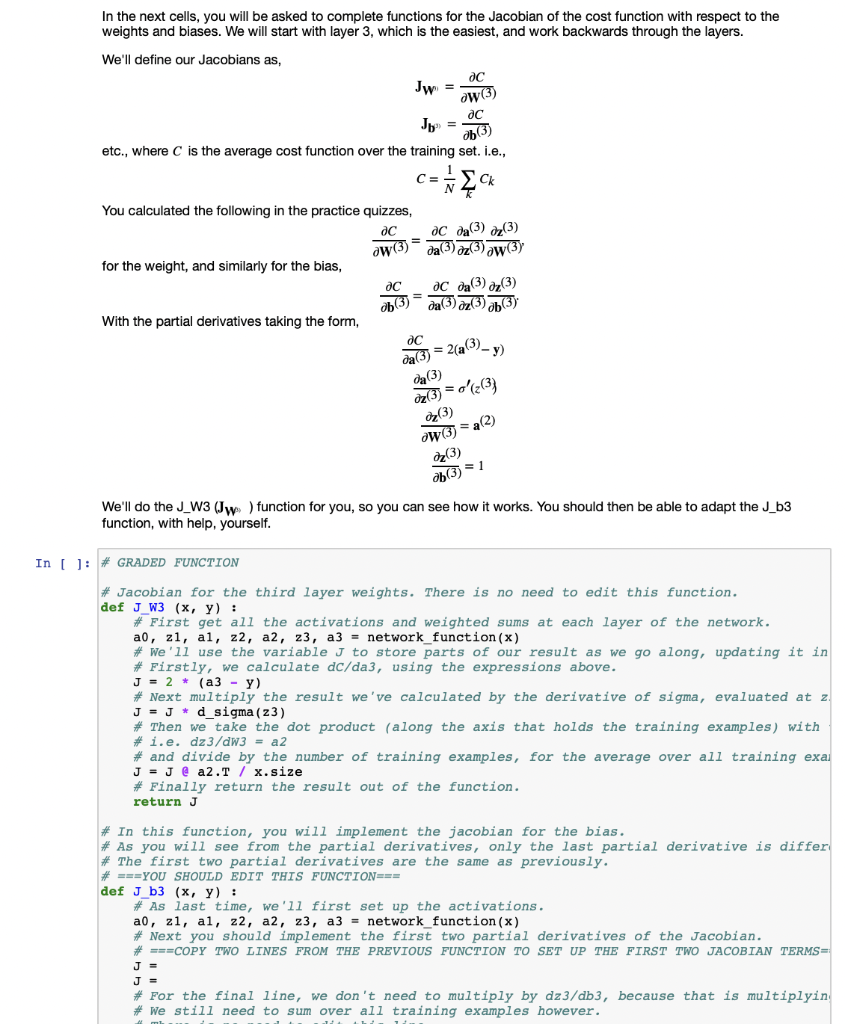 Solved Backpropagation Instructions In this assignment, you | Chegg.com