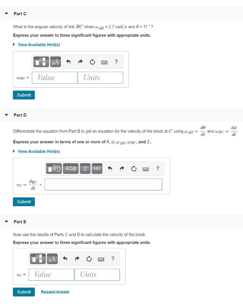 Solved Learning Goal: To use absolute motion analysis to | Chegg.com