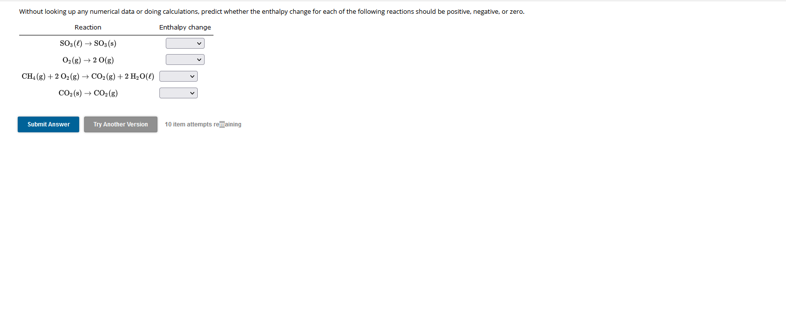 Solved Without looking up any numerical data or doing | Chegg.com