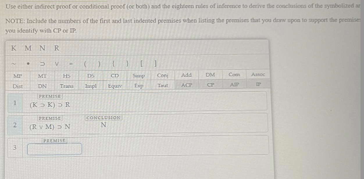 Solved Use either indirect proof or conditional proof (or | Chegg.com