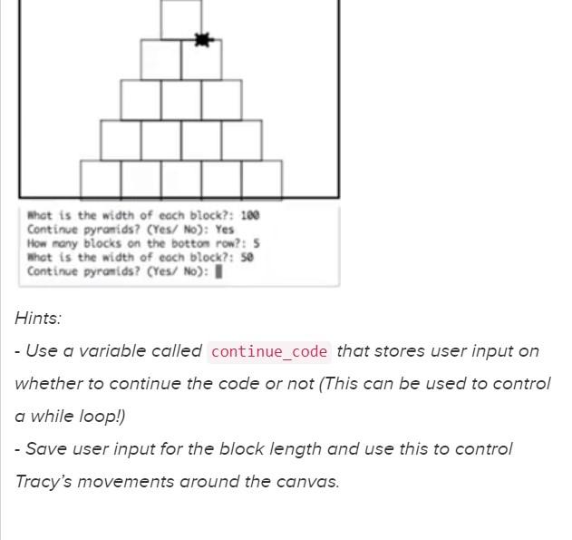 Solved 13.1.3 Block Pyramid 2.0 Update the block pyramid | Chegg.com