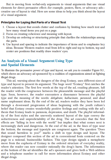 Read "Analyzing Visual Arguments" in Writing | Chegg.com