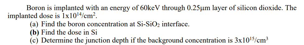 Solved Integrated Circuits Fabrication: | Chegg.com