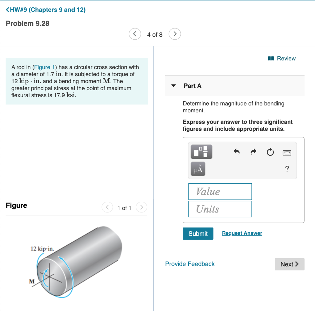 Solved Review A rod in (Figure 1) has a circular cross | Chegg.com