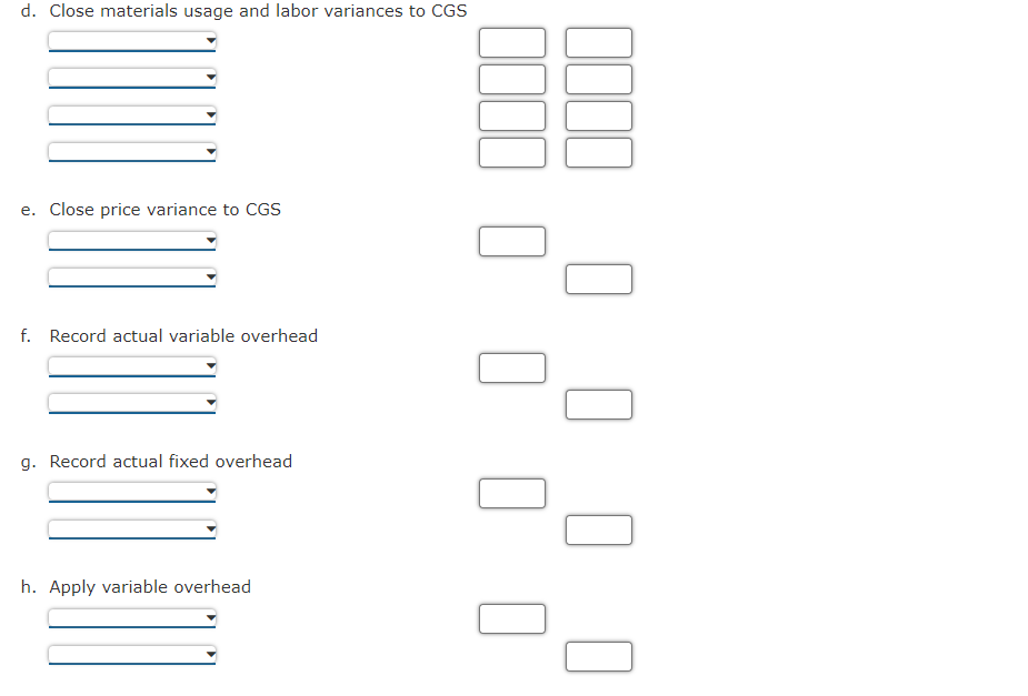 Solved Basic Variance Analysis, Revision of Standards, | Chegg.com