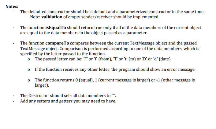 Notes: The defaulted constructor should be a default | Chegg.com