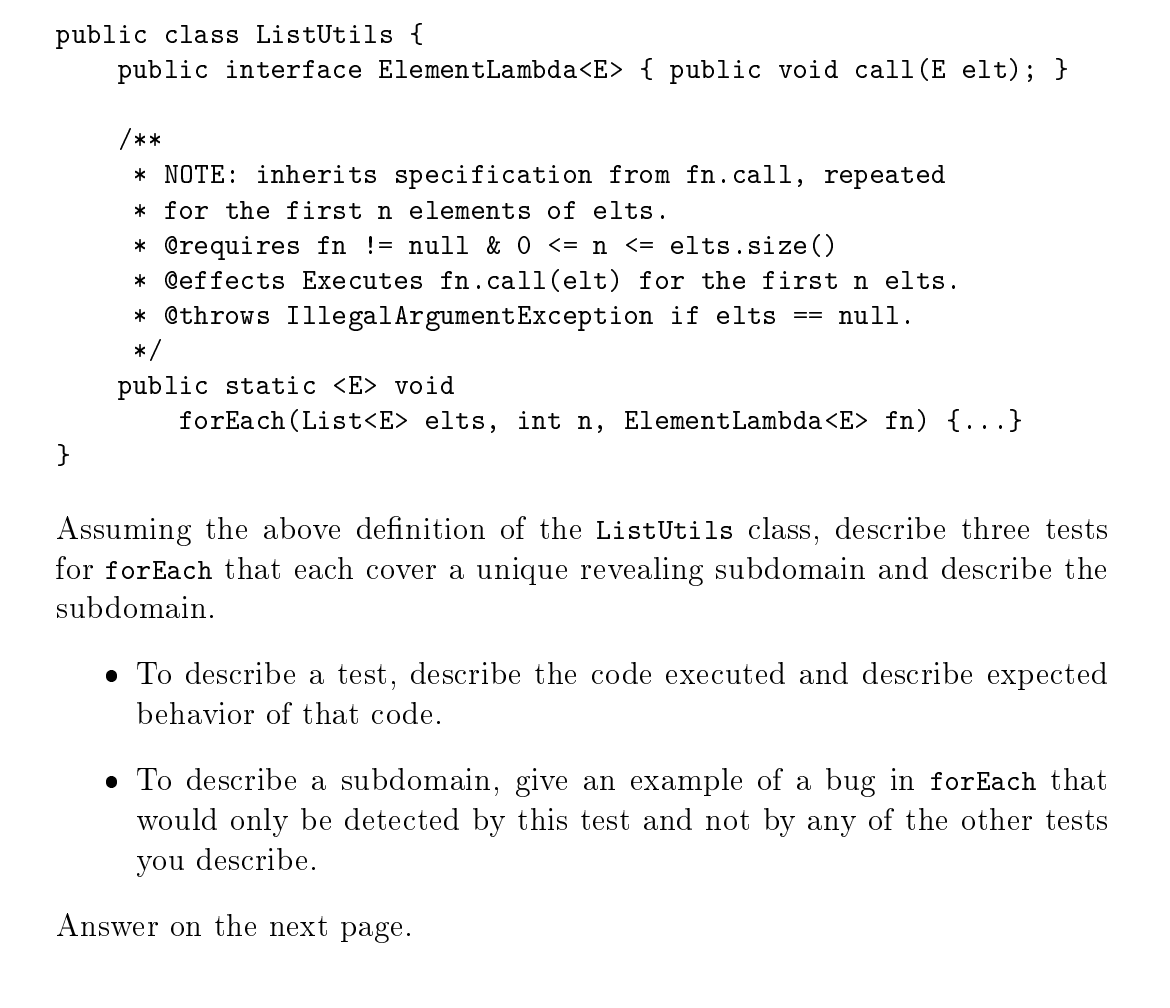 public class ListUtils { public interface | Chegg.com