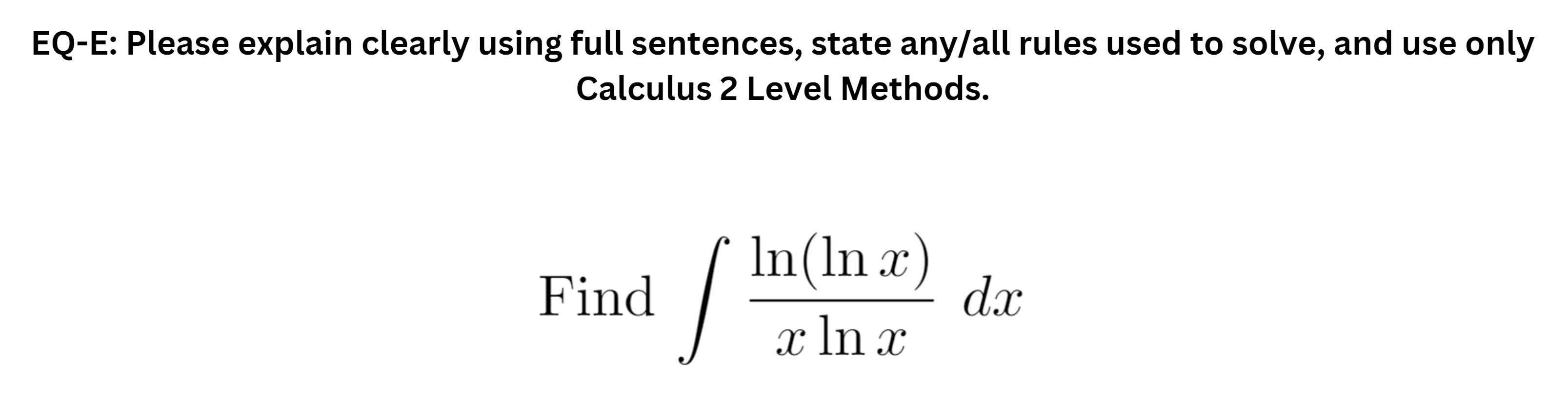Solved EQ-E: Please explain clearly using full sentences, | Chegg.com