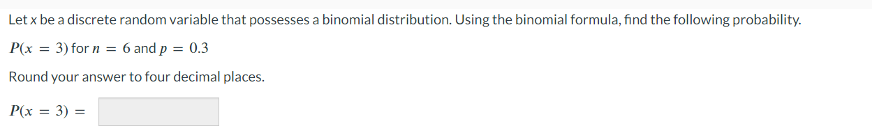 Solved Let x be a discrete random variable that possesses a | Chegg.com
