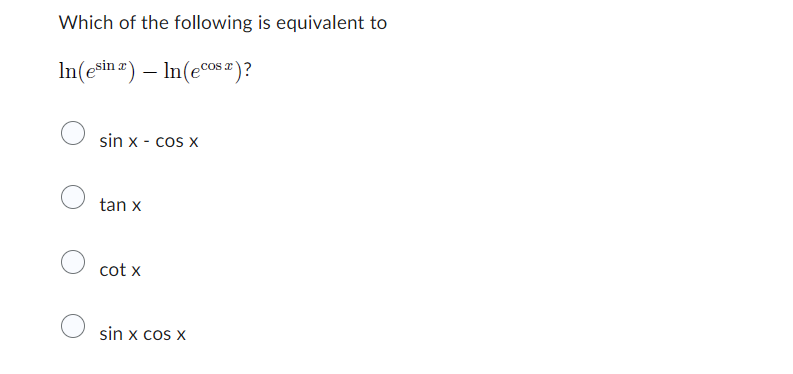 Solved Which of the following is equivalent to | Chegg.com