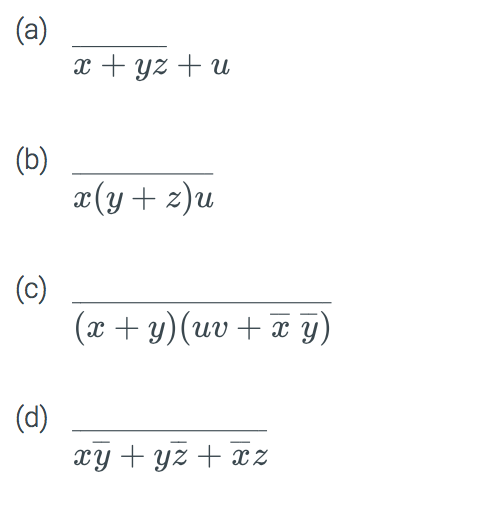Solved Applying De Morgan's law to Boolean expressions. | Chegg.com Solved Applying De Morgan's law to Boolean expressions. | Chegg.com