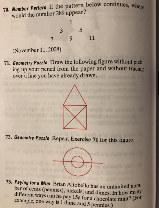 Solved 70. Number Pattern If the pattern below continues, wh | Chegg.com