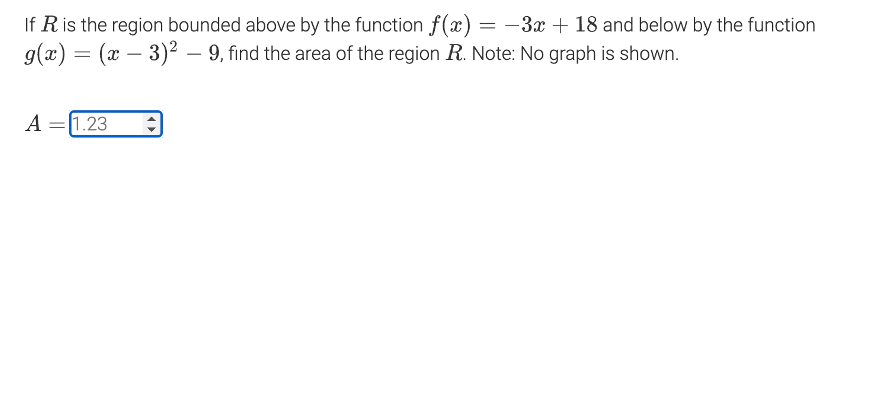 Solved If R ﻿is the region bounded above by the function | Chegg.com
