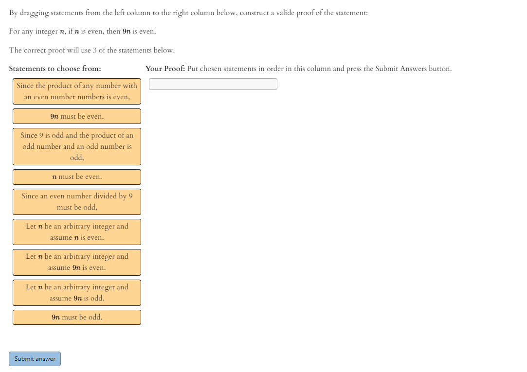 Solved By dragging statements from the left column to the | Chegg.com