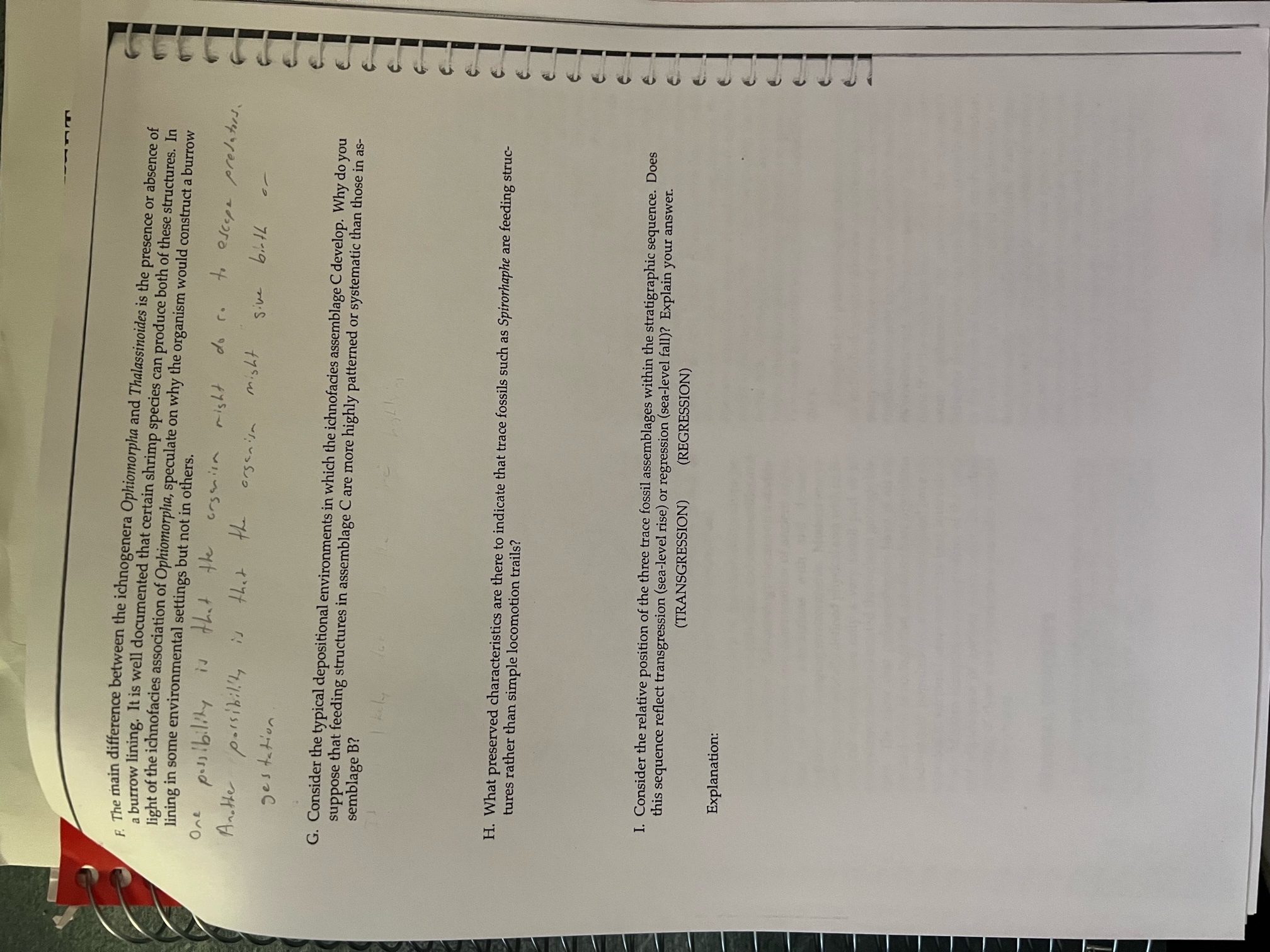 Solved B. The general characteristics of three recurring | Chegg.com