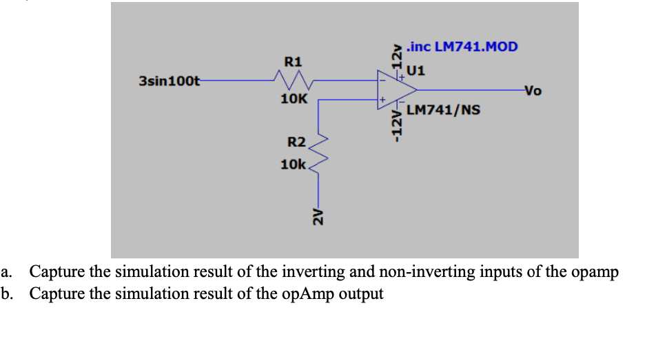 Solved Simulate the response of the comparator using | Chegg.com