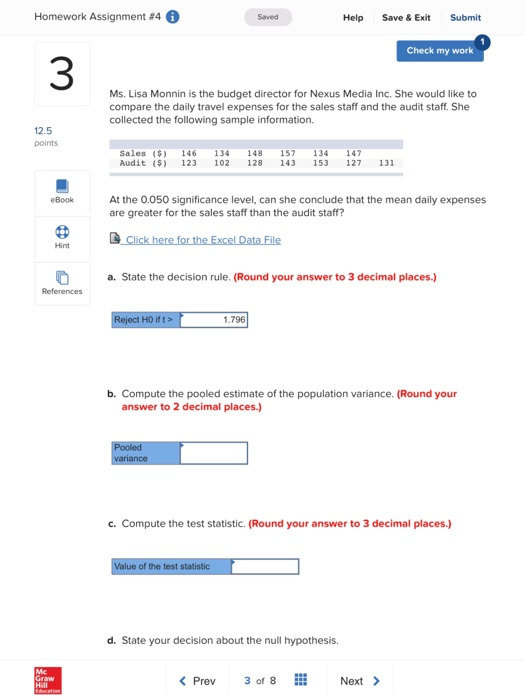 Solved Homework Assignment 4 Saved Help Save And Exit Submit 7937