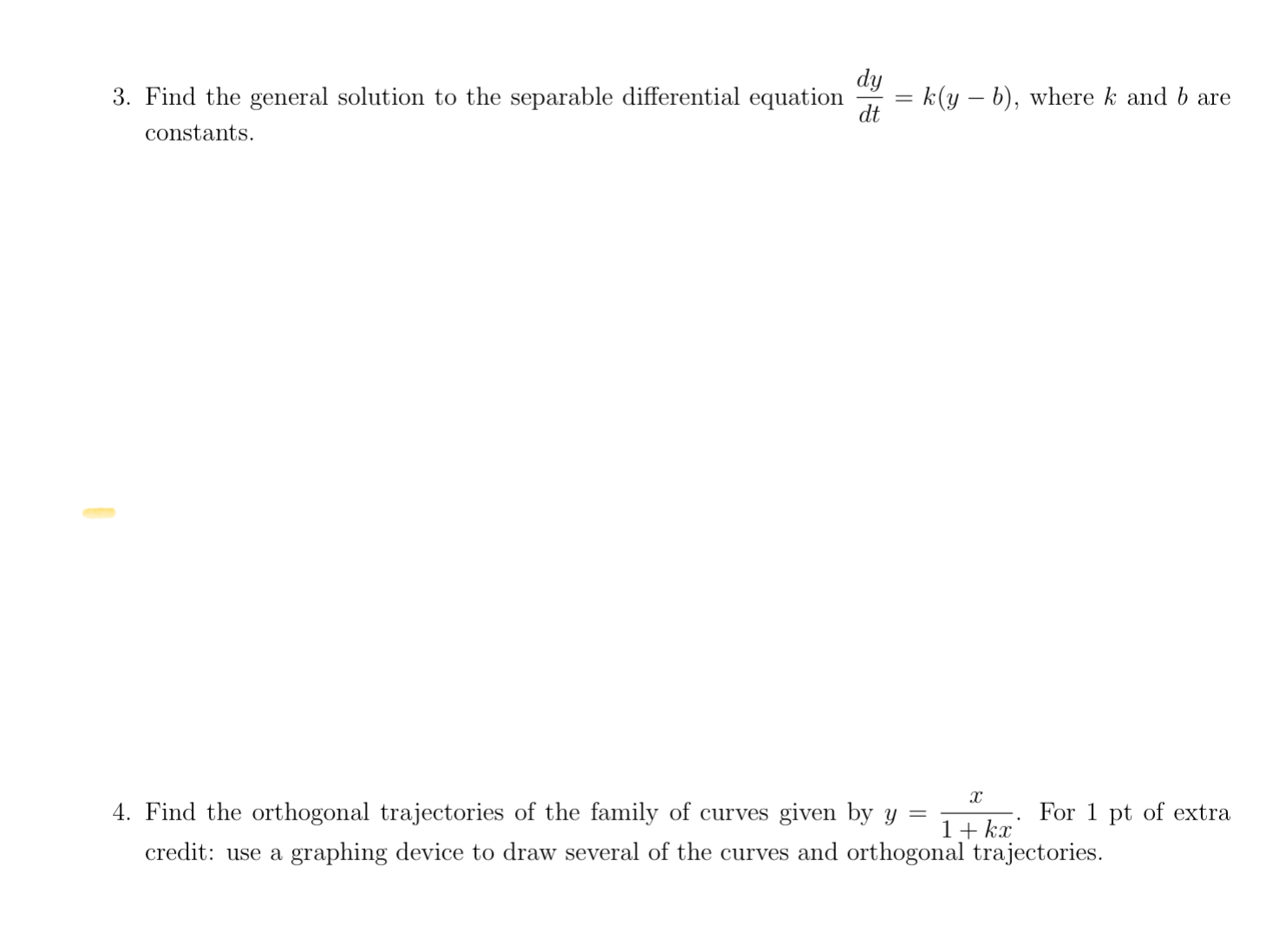 Solved 3. Find the general solution to the separable | Chegg.com