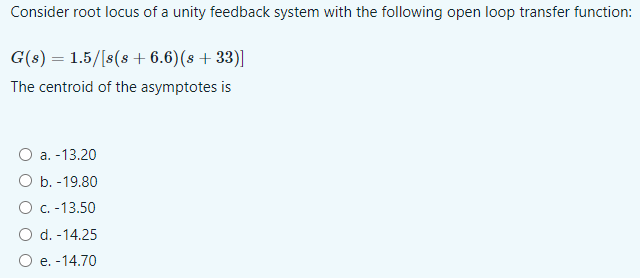 Solved Consider root locus of a unity feedback system with | Chegg.com