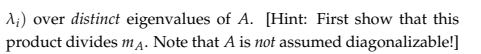 Solved Prove that A∈Mn(C) is diagonalizable if and only if | Chegg.com
