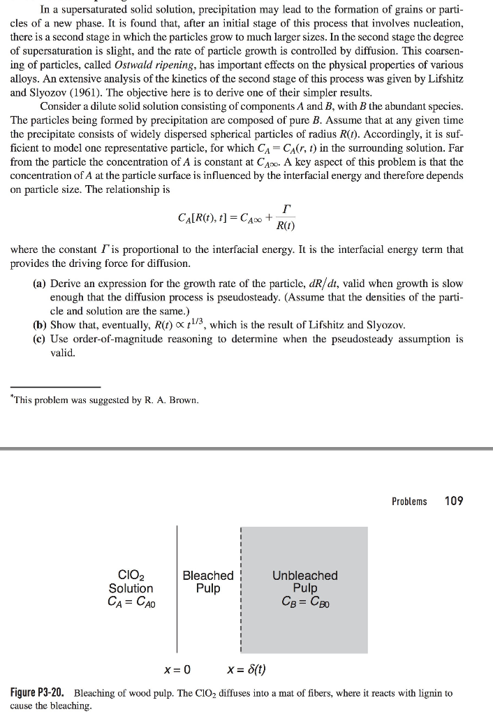 Solved In a supersaturated solid solution, precipitation may | Chegg.com