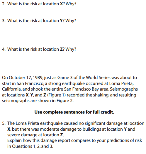 Solved 2. What is the risk at location X ? Why? 3. What is | Chegg.com