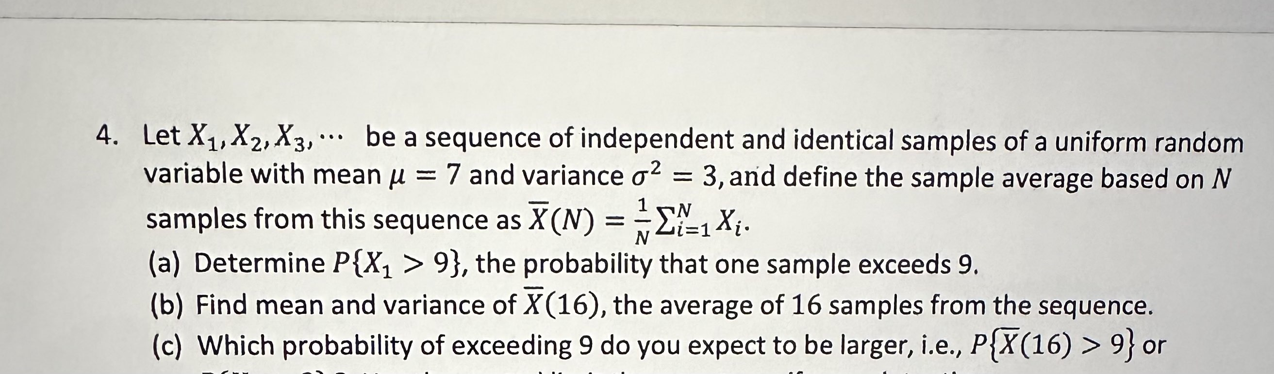 Solved Let x1,x2,x3,cdots be a sequence of independent and | Chegg.com
