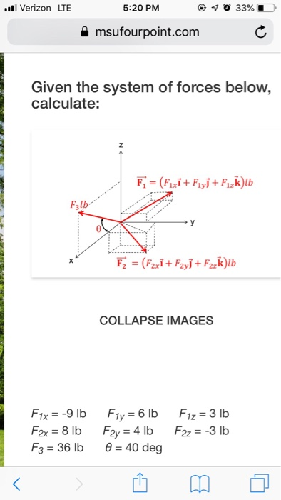 Solved Write the F3 force in vector form. The | Chegg.com