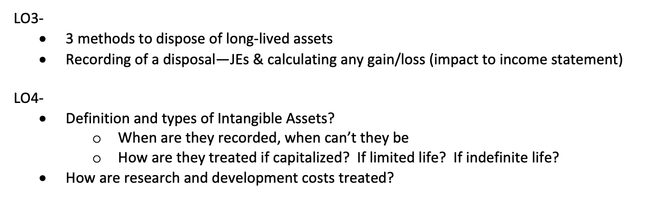 Solved LO3- 3 methods to dispose of long-lived assets | Chegg.com