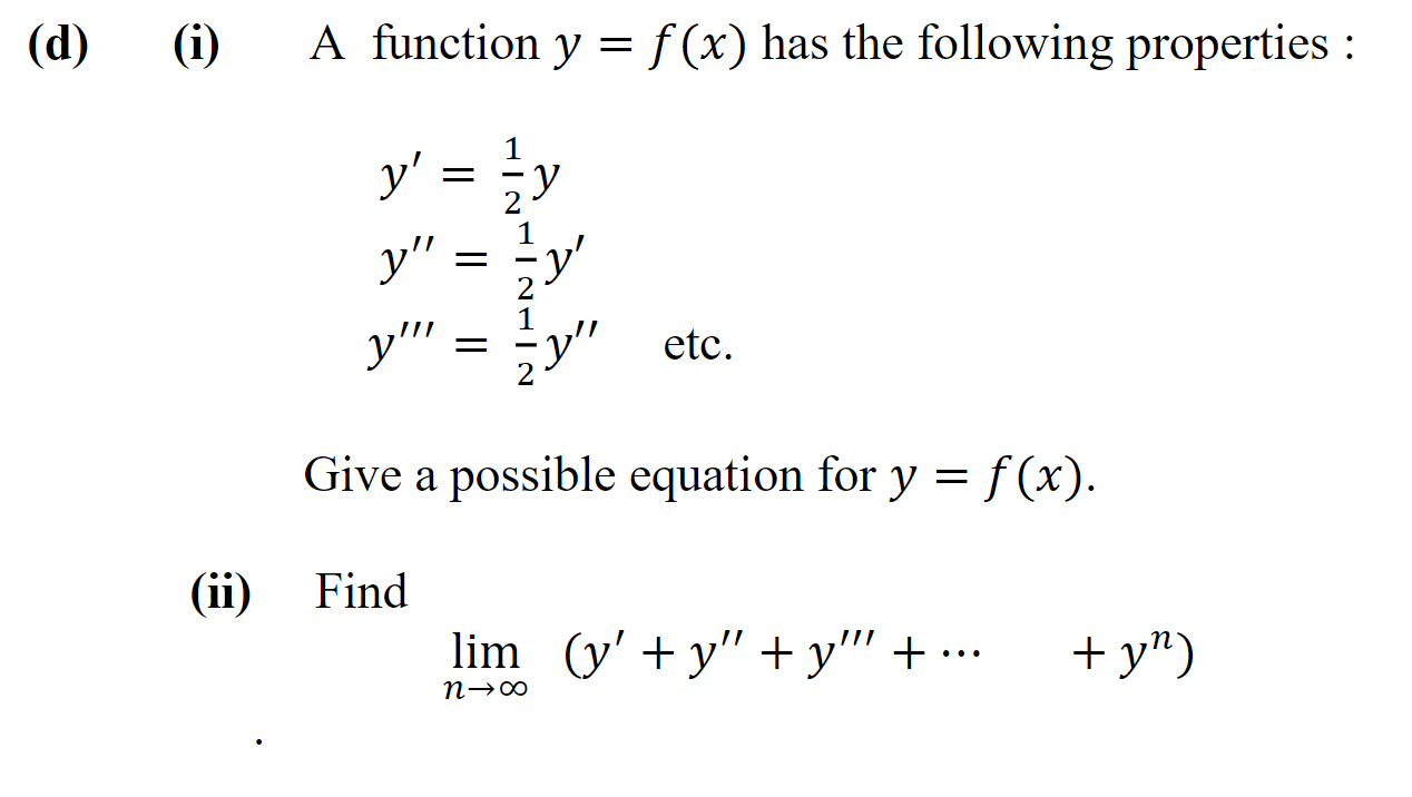 Solved A function y = ﻿f(x) ﻿has the following properties | Chegg.com