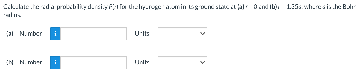 Solved Calculate the radial probability density P(r) for the | Chegg.com