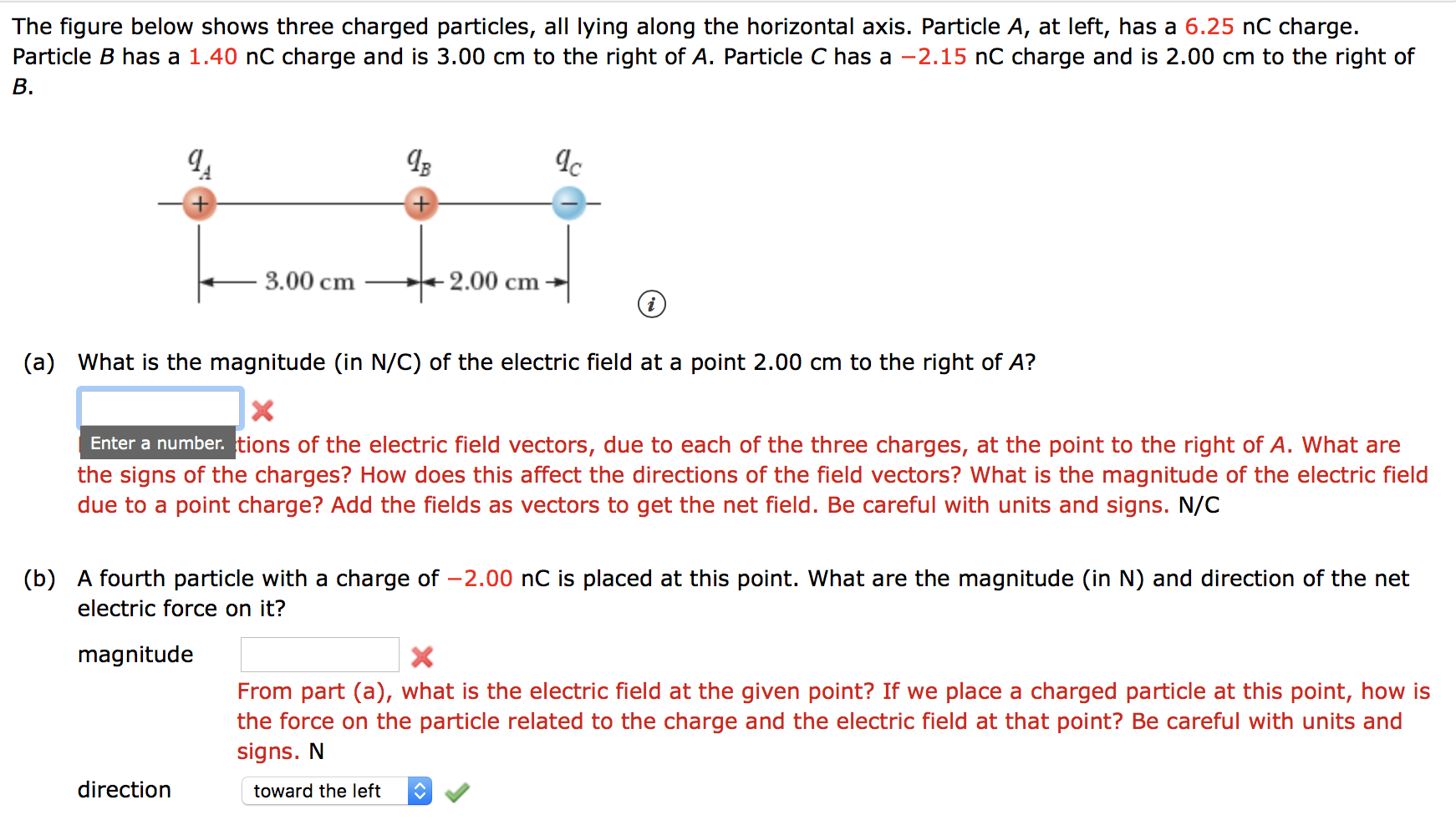 Solved The figure below shows three charged particles, all | Chegg.com