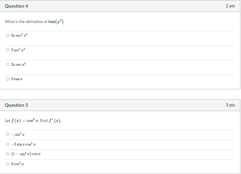 Solved Question 1 2 pts What are the inner and outer | Chegg.com