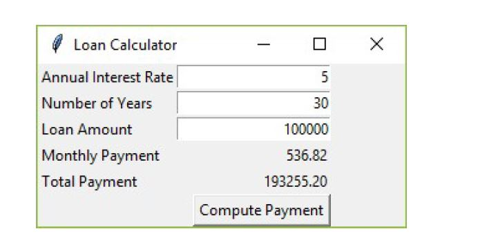 Solved Use Program set 2 codes and use tkinter module to | Chegg.com