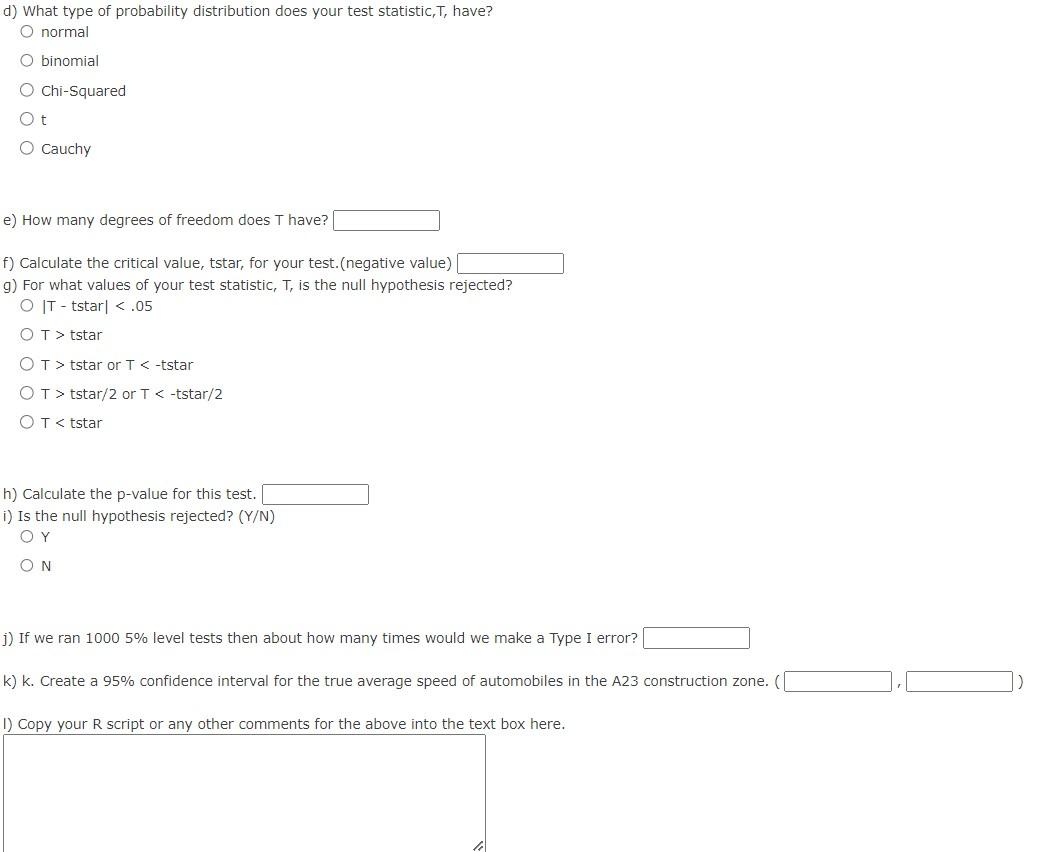 Solved independent measurements of the speeds of automobiles | Chegg.com