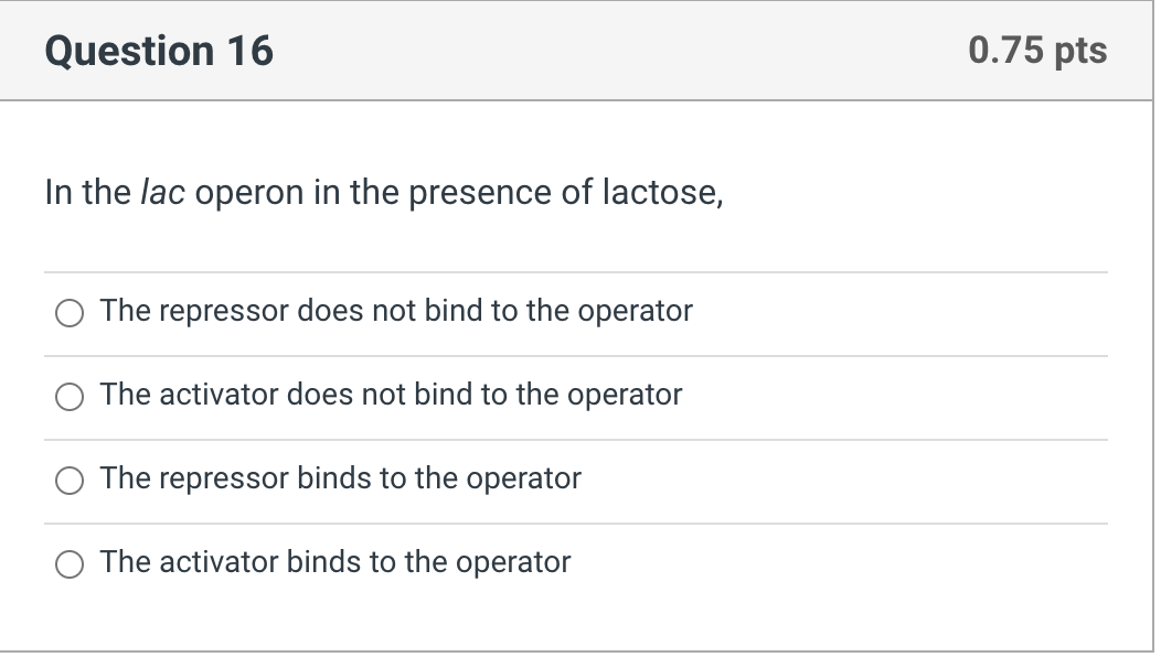 Solved In the lac operon in the presence of lactose, The | Chegg.com