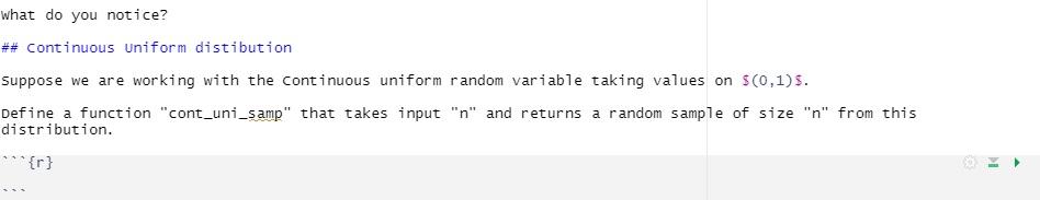 Solved what do you notice? ## Continuous Uniform distibution | Chegg.com