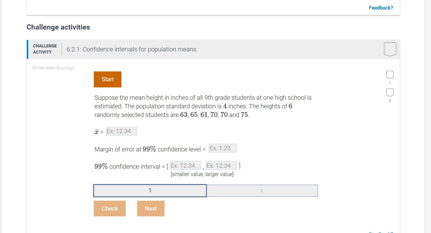 Solved Suppose the mean height in inches of all 9th grade | Chegg.com
