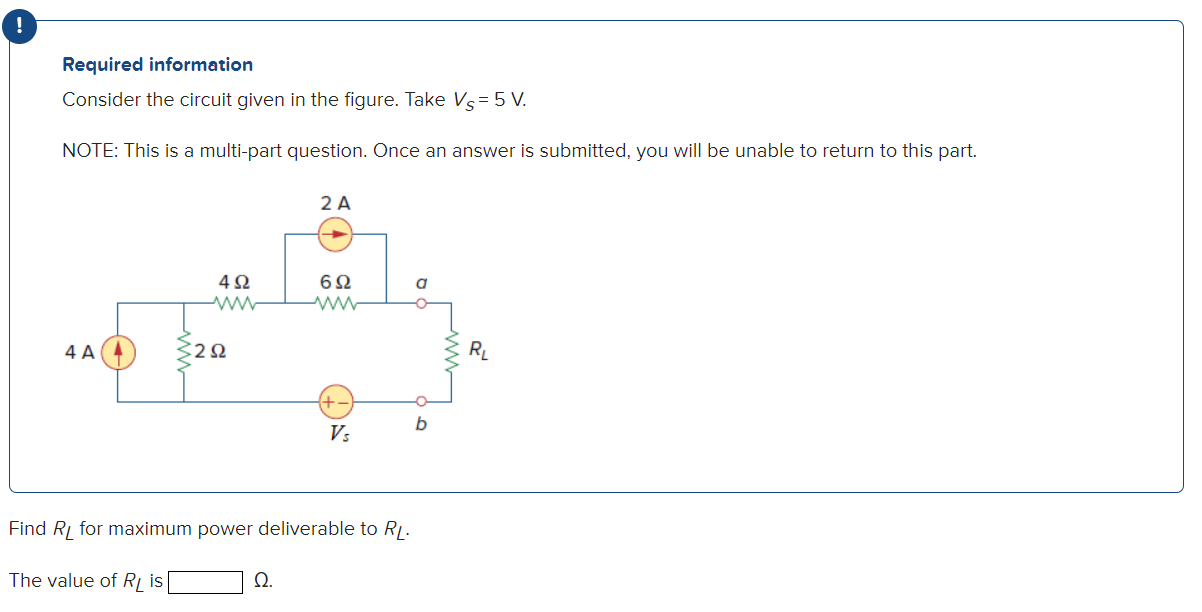 Solved Required informationConsider the circuit given in the | Chegg.com