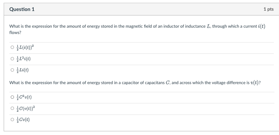 Solved What is the expression for the amount of energy | Chegg.com