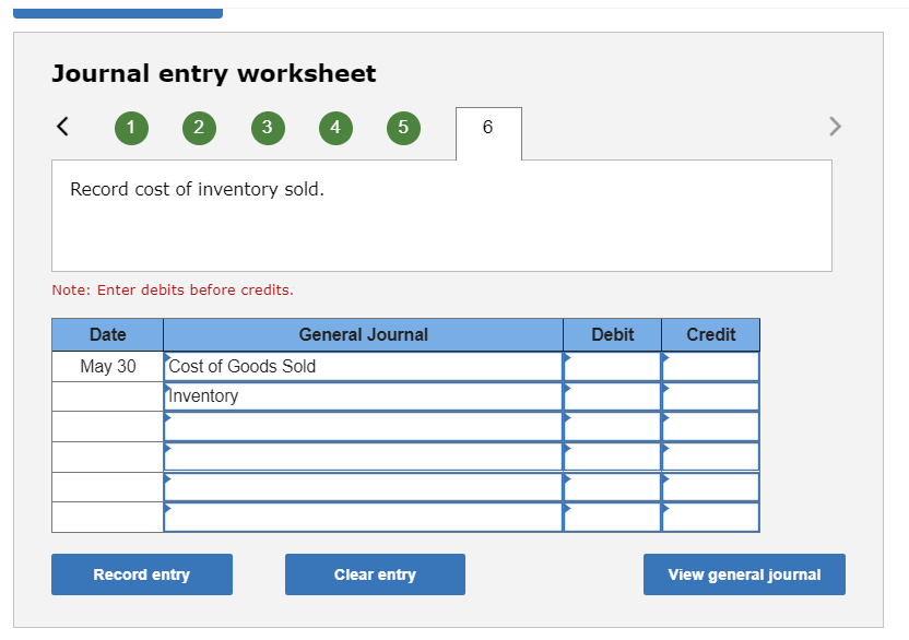 Solved Required information Exercise 6-9 (Algo) Record | Chegg.com
