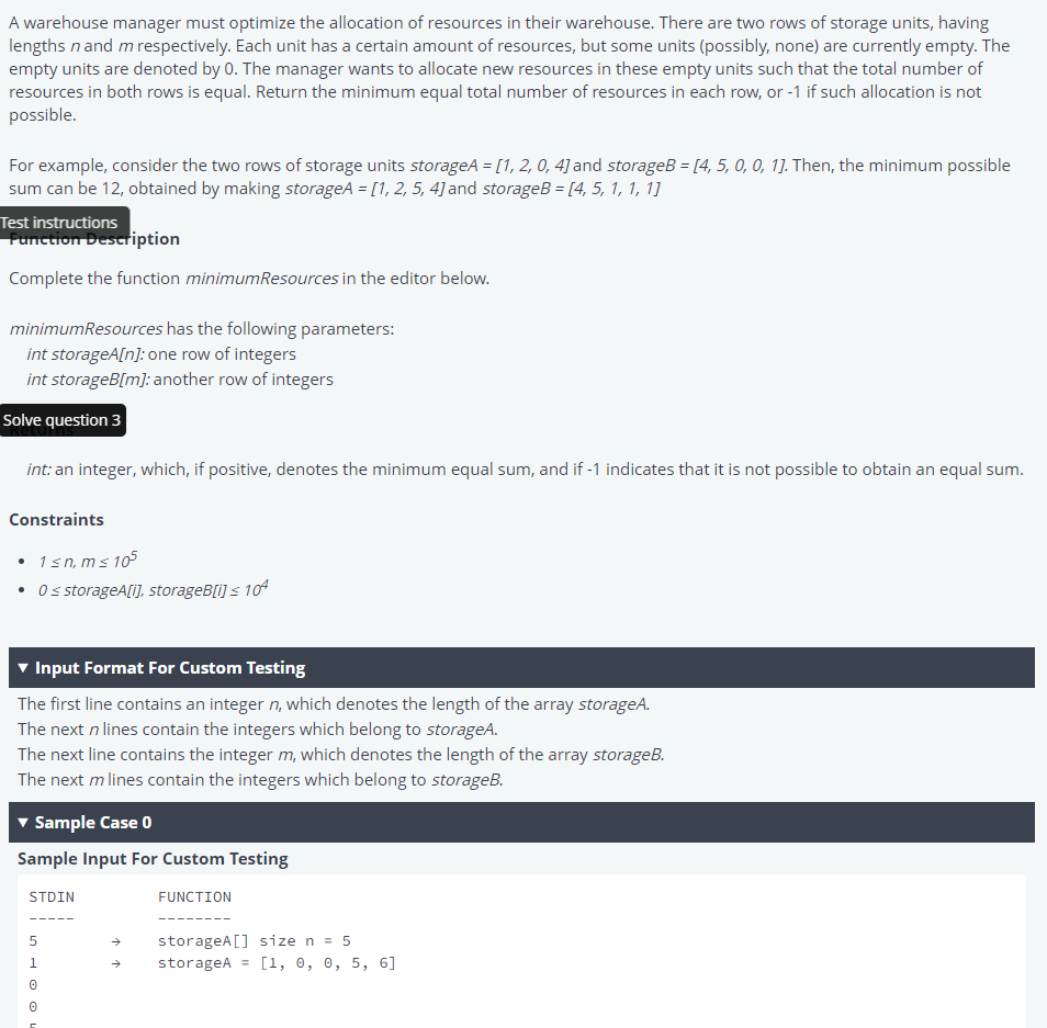 Solved A warehouse manager must optimize the allocation of | Chegg.com