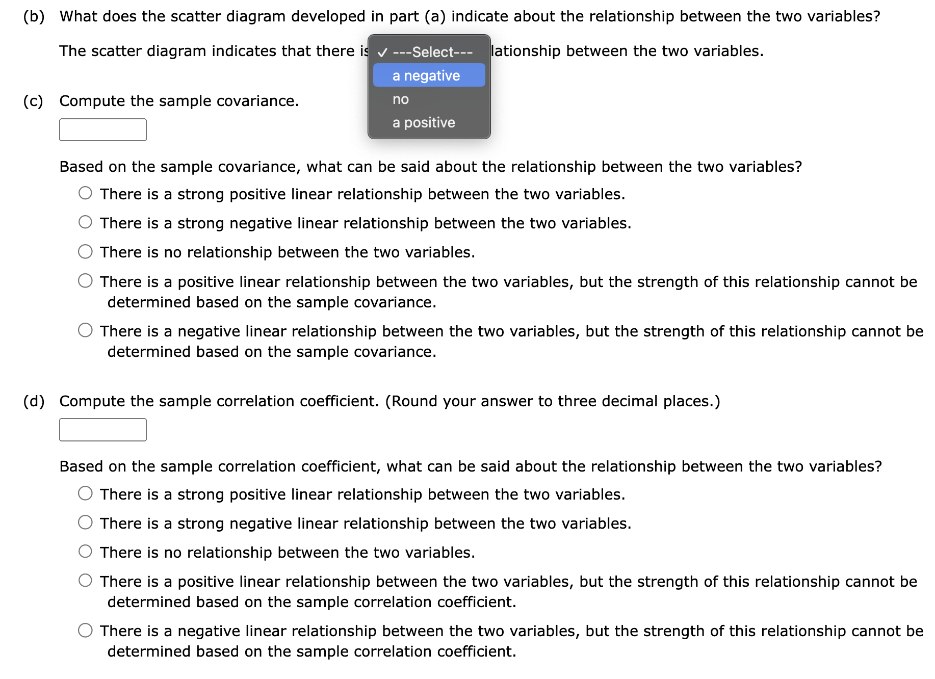 Solved Five observations taken for two variables | Chegg.com